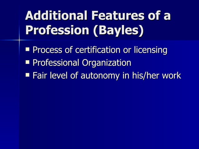 Ch 2 Professions And Professionalization | PPT