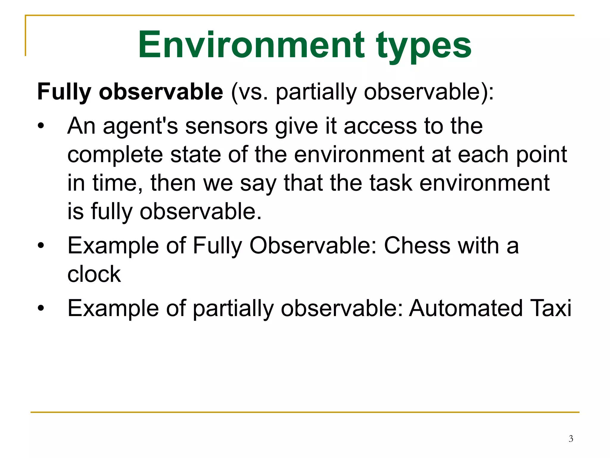 Ch2 properties of the task environment | PPTX