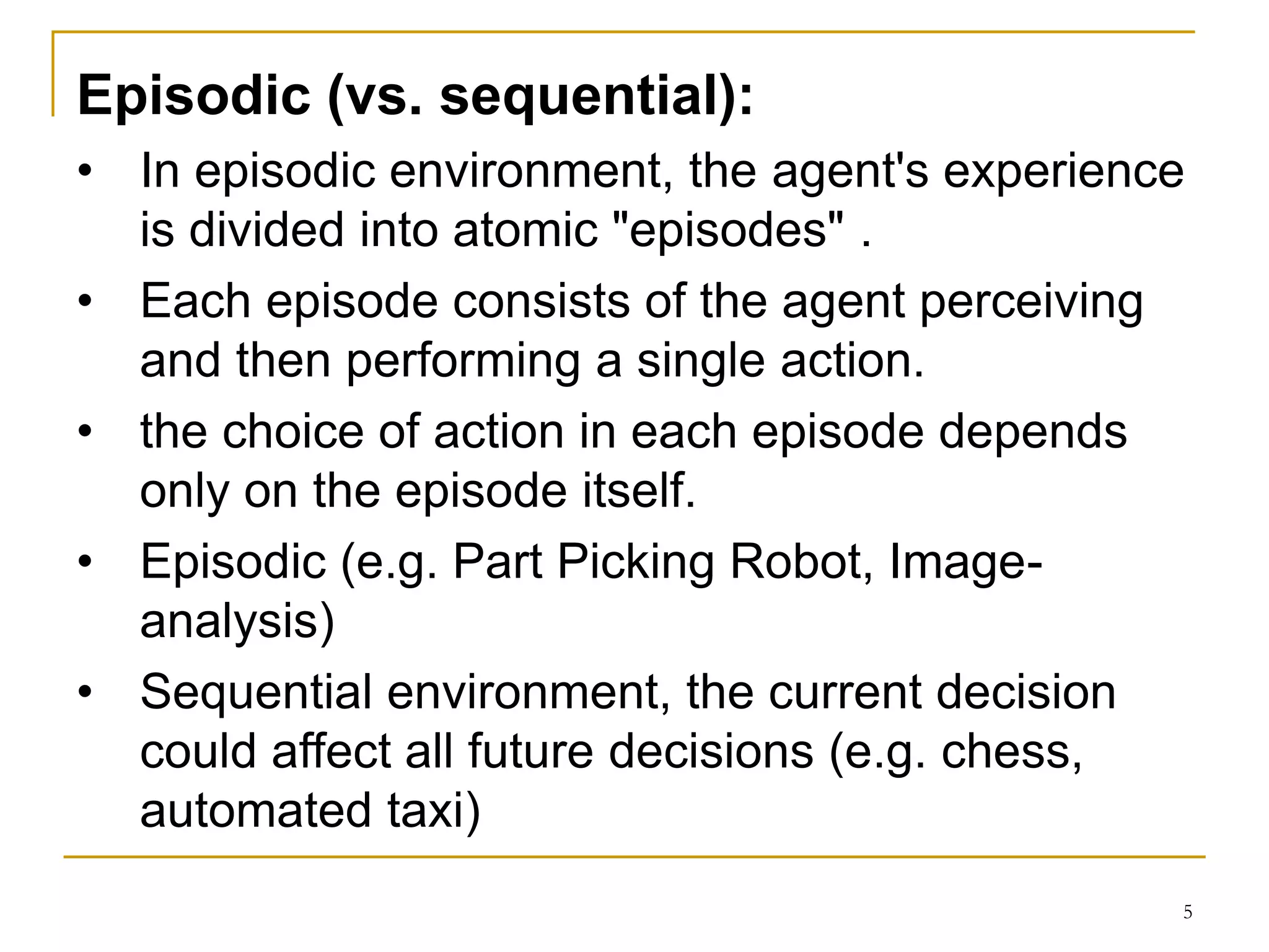 Ch2 properties of the task environment | PPTX