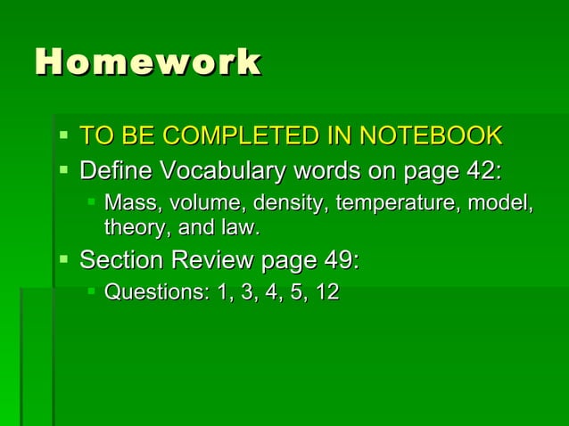 Physical Science Ch2: sec1 | PPT