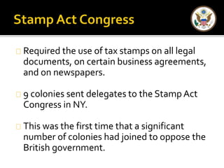 U.S. Government -- Chapter 2, Section 2 "The Coming of Independence" | PPTX