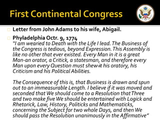 U.S. Government -- Chapter 2, Section 2 "The Coming of Independence" | PPTX