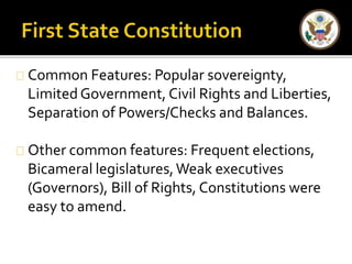 U.S. Government -- Chapter 2, Section 2 "The Coming of Independence" | PPTX
