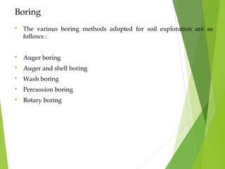 Subsurface Investigation | PPT