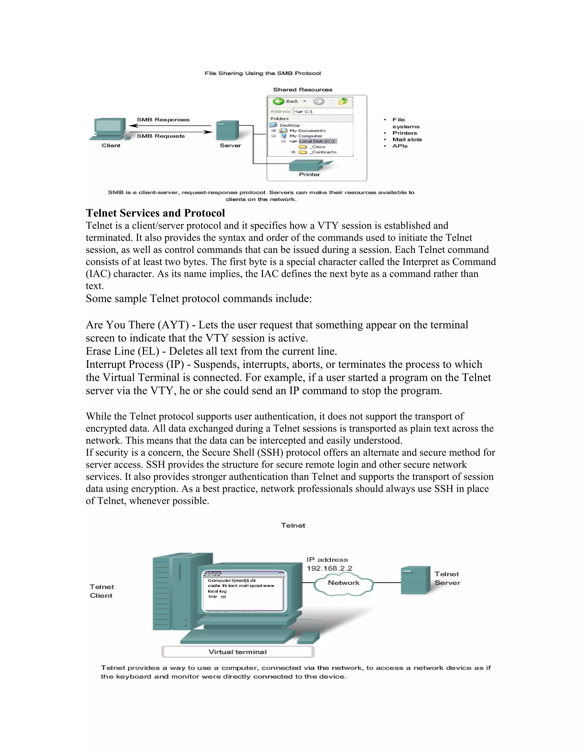 Ch2 the application layer protocols_ftp_telnet_samba_dhcp_4 | PDF