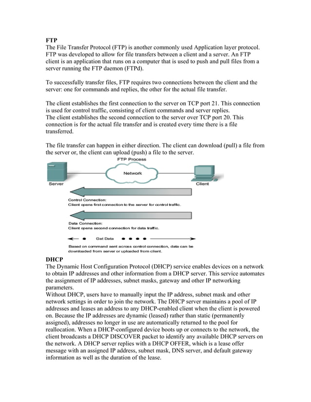 Ch2 the application layer protocols_ftp_telnet_samba_dhcp_4 | PDF