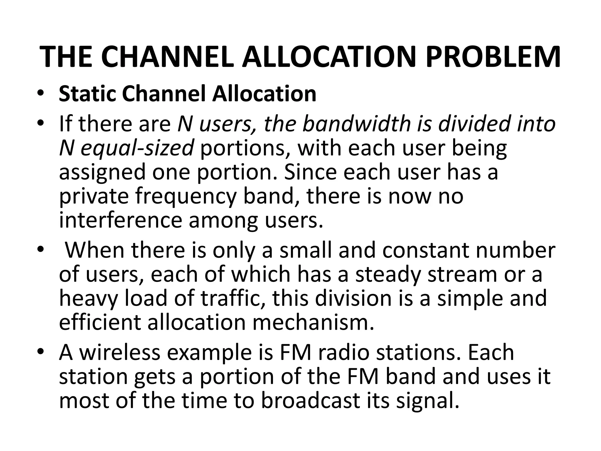 The medium access sublayer | PPTX