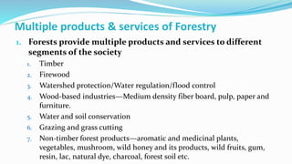 Ch2 the objective of forestry | PPTX