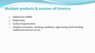 Ch2 the objective of forestry | PPTX