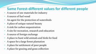 Ch2 the objective of forestry | PPTX