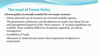 Ch2 the objective of forestry | PPTX