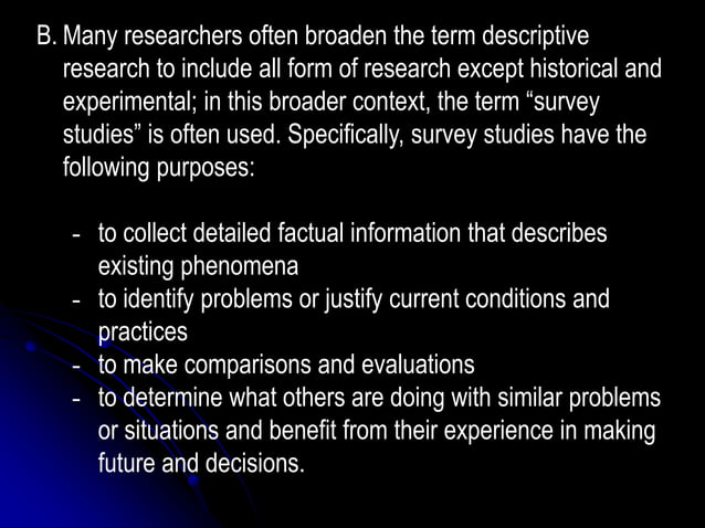 Ch 2 types of research | PPT