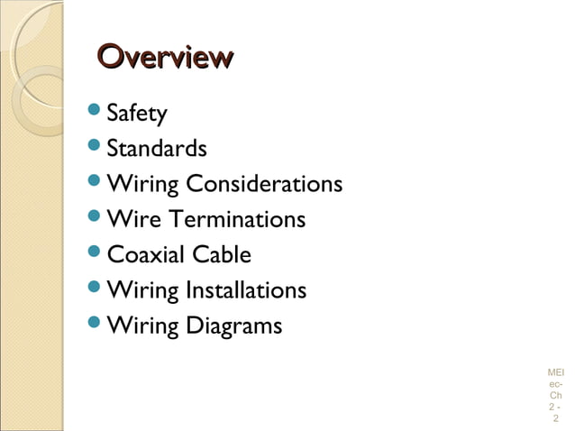 Electrical Wiring Practices and Diagrams | PPT