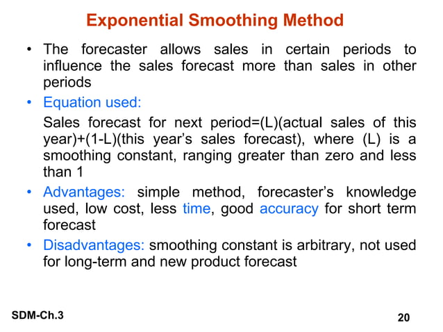 Ch3: Planning, Sales Forecasting, and Budgeting | PPT