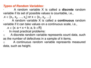 Chapter 3 – Random Variables and Probability Distributions | PPT
