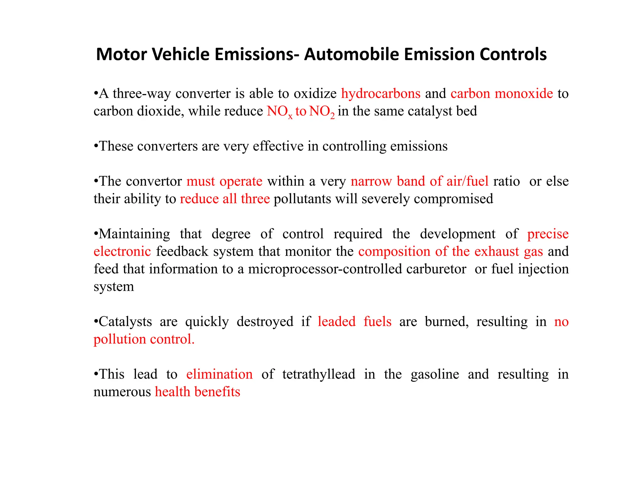 Motor Vehicle Emissions‐ Introduction 66 | PDF