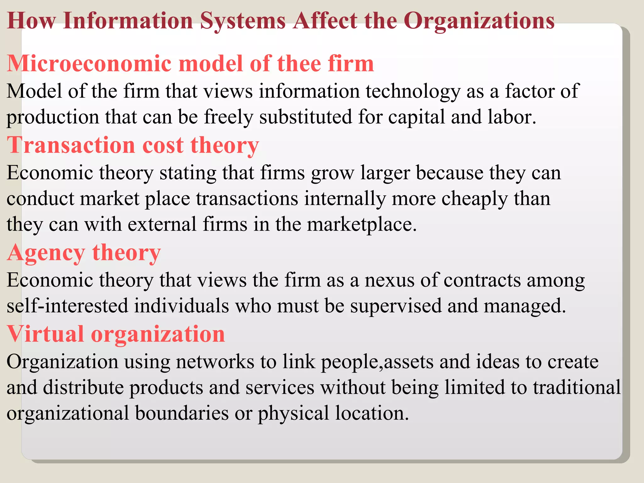 Information Systems, Organizations, Management and Strategy | PPT | IT and Internet Support ...