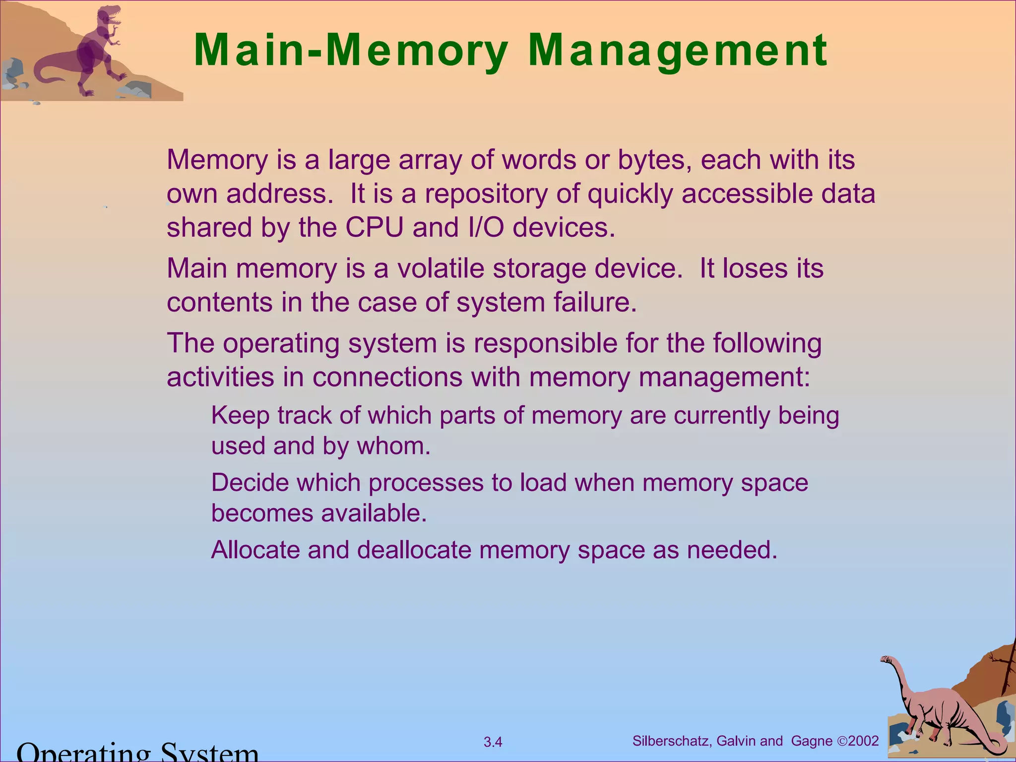Galvin-operating System(Ch3) | PPT