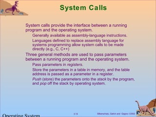 Galvin-operating System(Ch3) | PPT