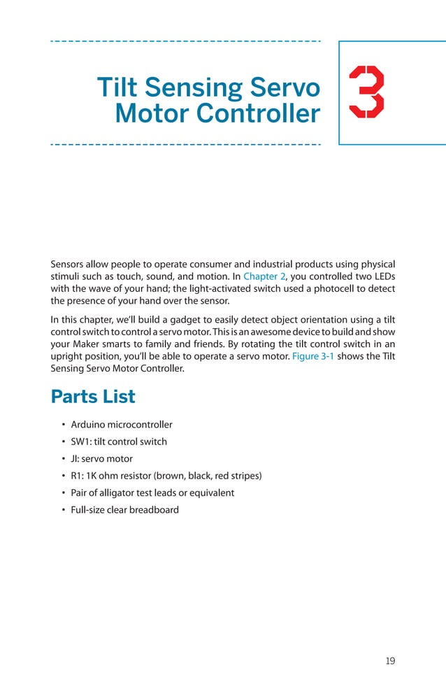 Arduino Ch3 : Tilt Sensing Servo Motor Controller | PDF | Computer Peripherals | Computing