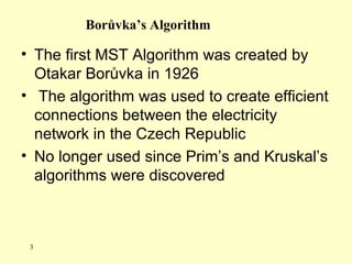 minimum spanning tree | PPT