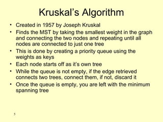 minimum spanning tree | PPT
