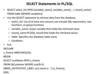 Interacting with Oracle Database | PPTX | Databases | Computer Software and Applications