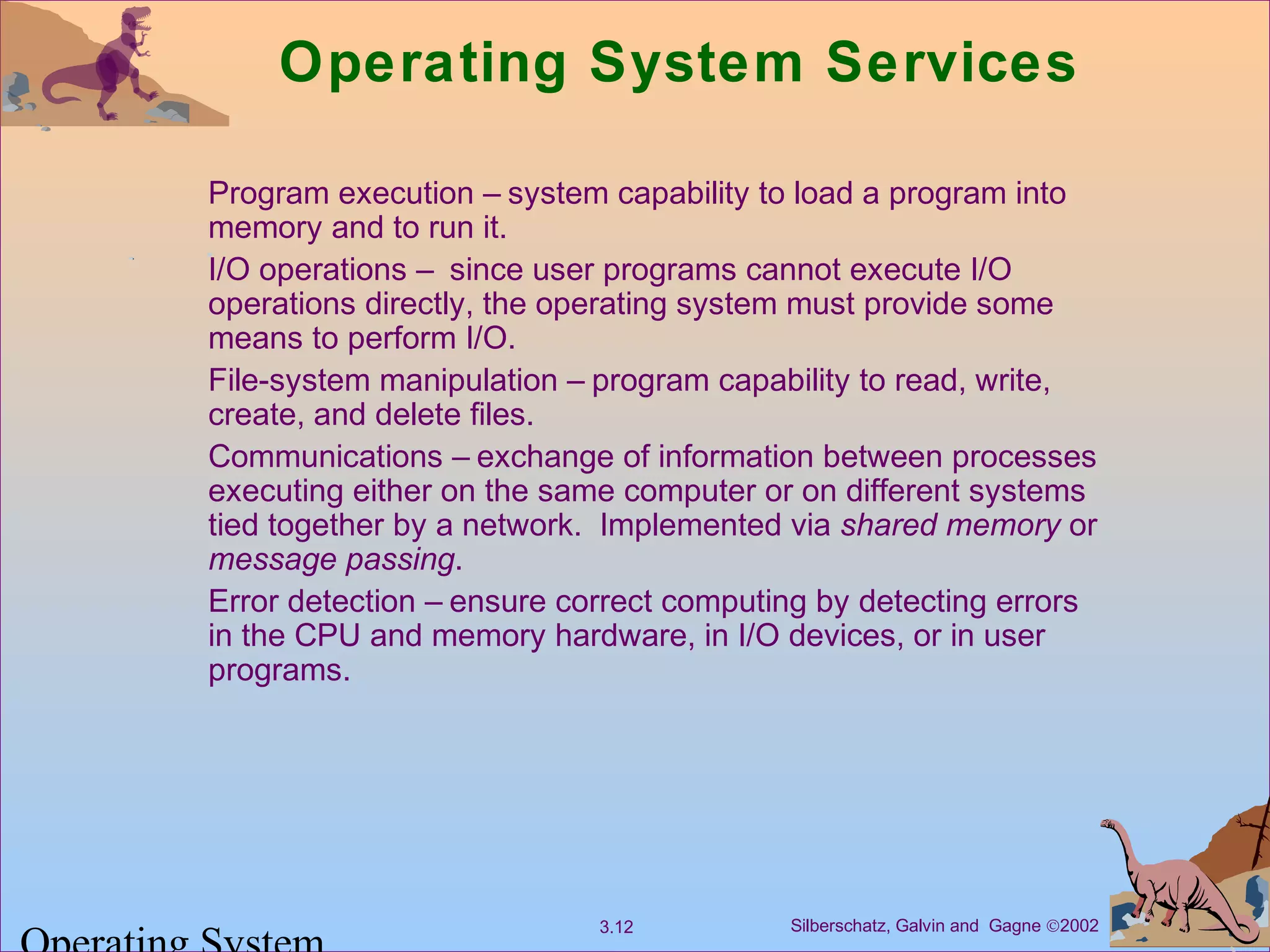 Ch3: Operating System Structure | PPT
