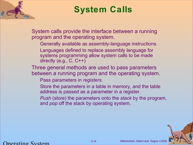 Ch3: Operating System Structure | PPT