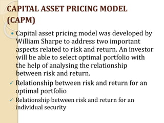 MODERN PORTFOLIO MANAGEMENT | PPTX