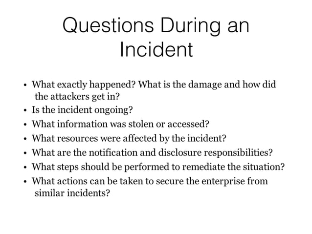 CNIT 121: 3 Pre-Incident Preparation | PDF