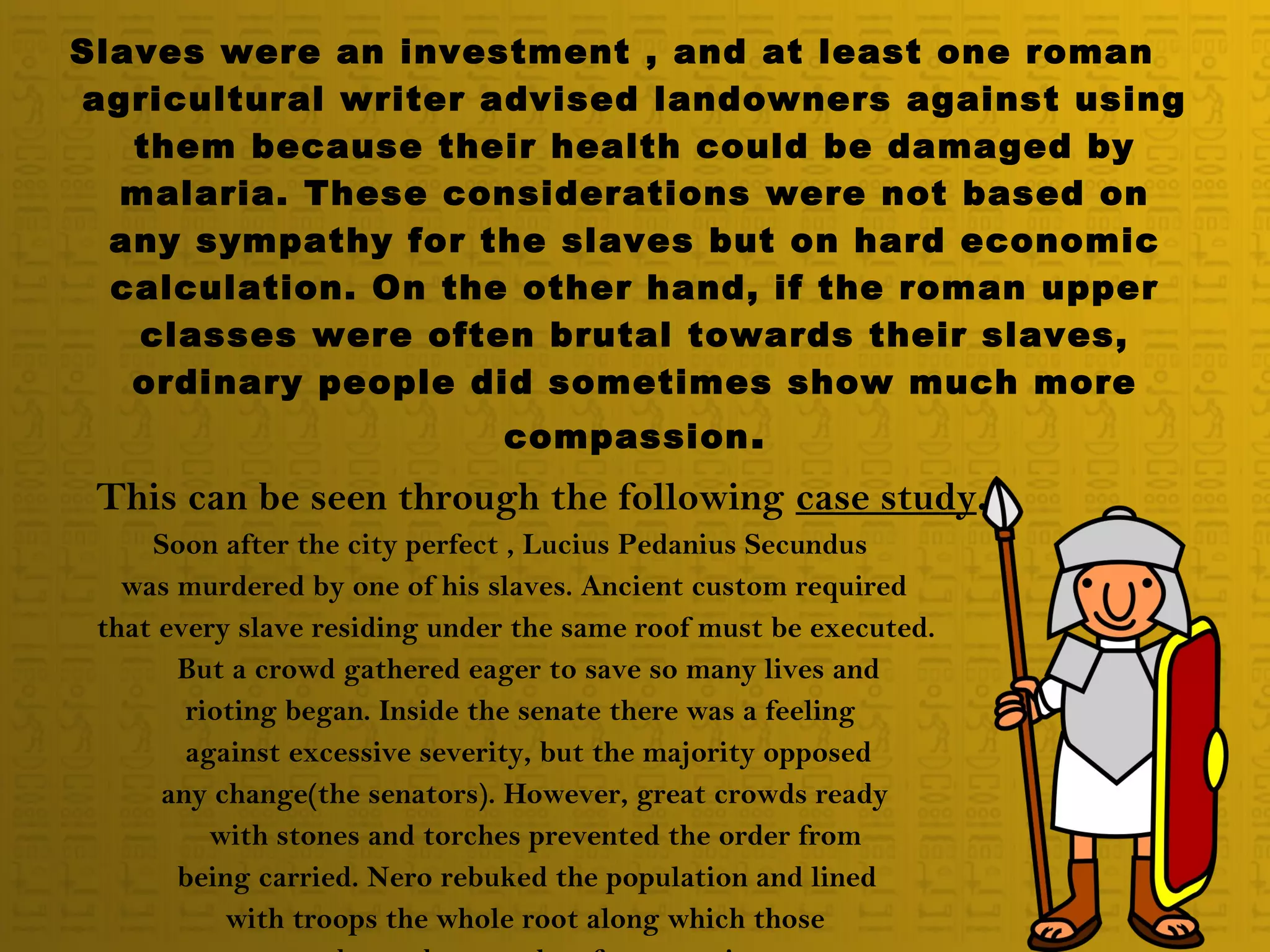 the roman empire, slaves and workers | PPT