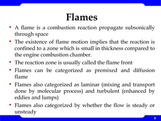 Thermo-chemistry of Fuel Air Mixtures | PPT
