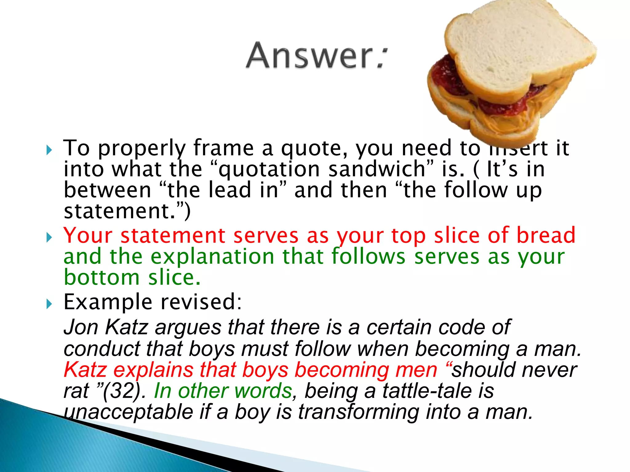 They Say I Say, Ch 3 | PPTX