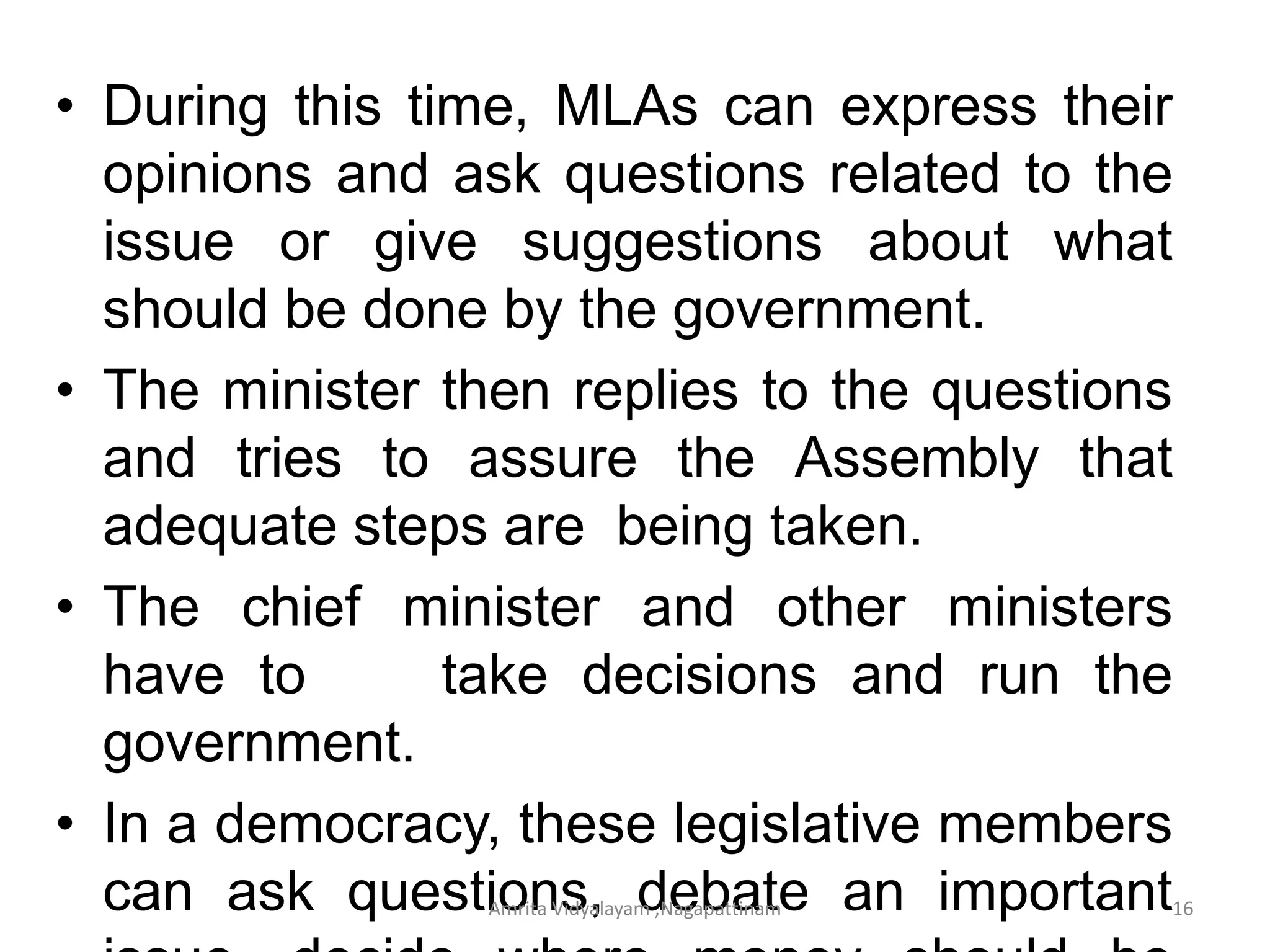 Class 7 -Political Science-Chapter 3-part 1-How the State Government ...