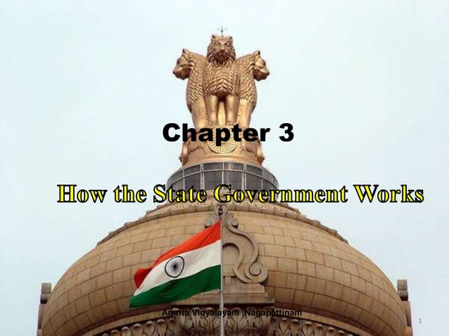 Class 7 -Political Science-Chapter 3-part 1-How the State Government Works | PPT