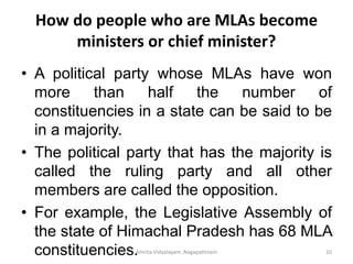 Class 7 -Political Science-Chapter 3-part 1-How the State Government ...