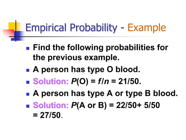Ch3 Probability and The Normal Distribution | PPT