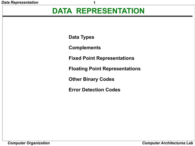 DATA REPRESENTATION | PPT