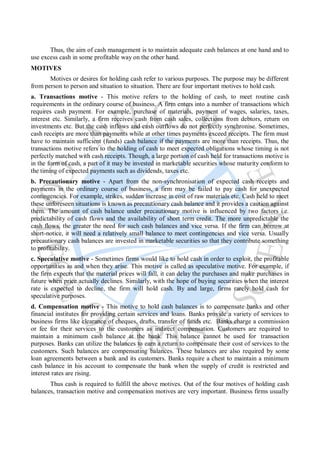 CASH MANAGEMENT | PDF