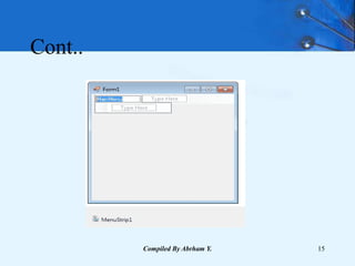 CH3.6.pdf work with common dialog control and menus | PDF