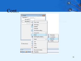 CH3.6.pdf work with common dialog control and menus | PDF