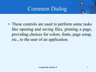 CH3.6.pdf work with common dialog control and menus | PDF