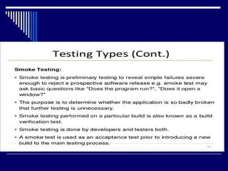 ch3.ppt ppt of chapter 3 software testing | PPT