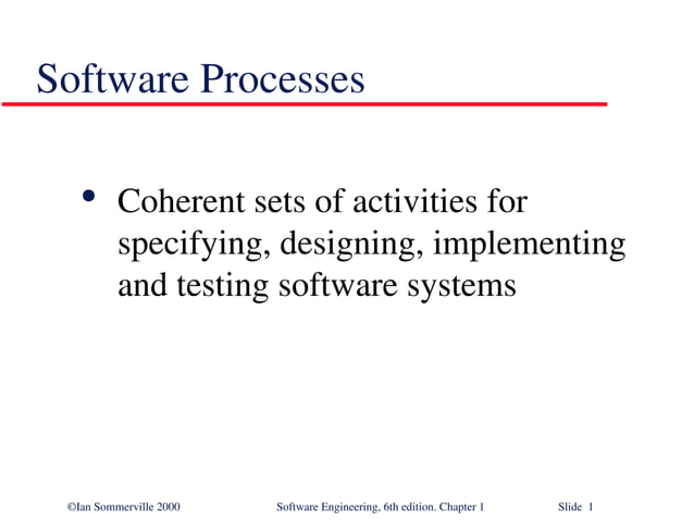 Software Process Models in Software Engineering | PPT