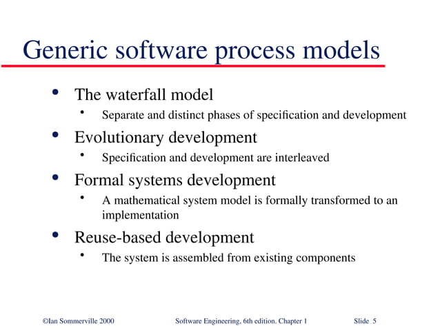 Software Process Models in Software Engineering | PPT
