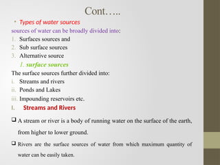 CH 3.pptx water source selection criteria | PPTX