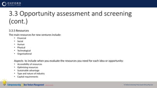 Entrepreneurship and New Venture Management Chapter3 | PPTX