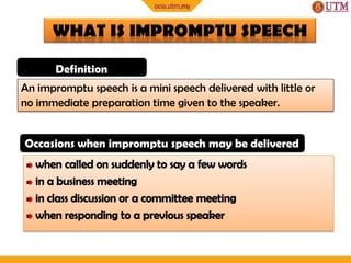 Ch#3. Impromptu_Speech.pdf download here | PDF