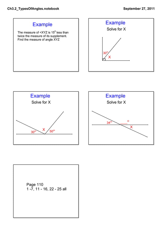 Ch3.2 Types of Angles | PDF